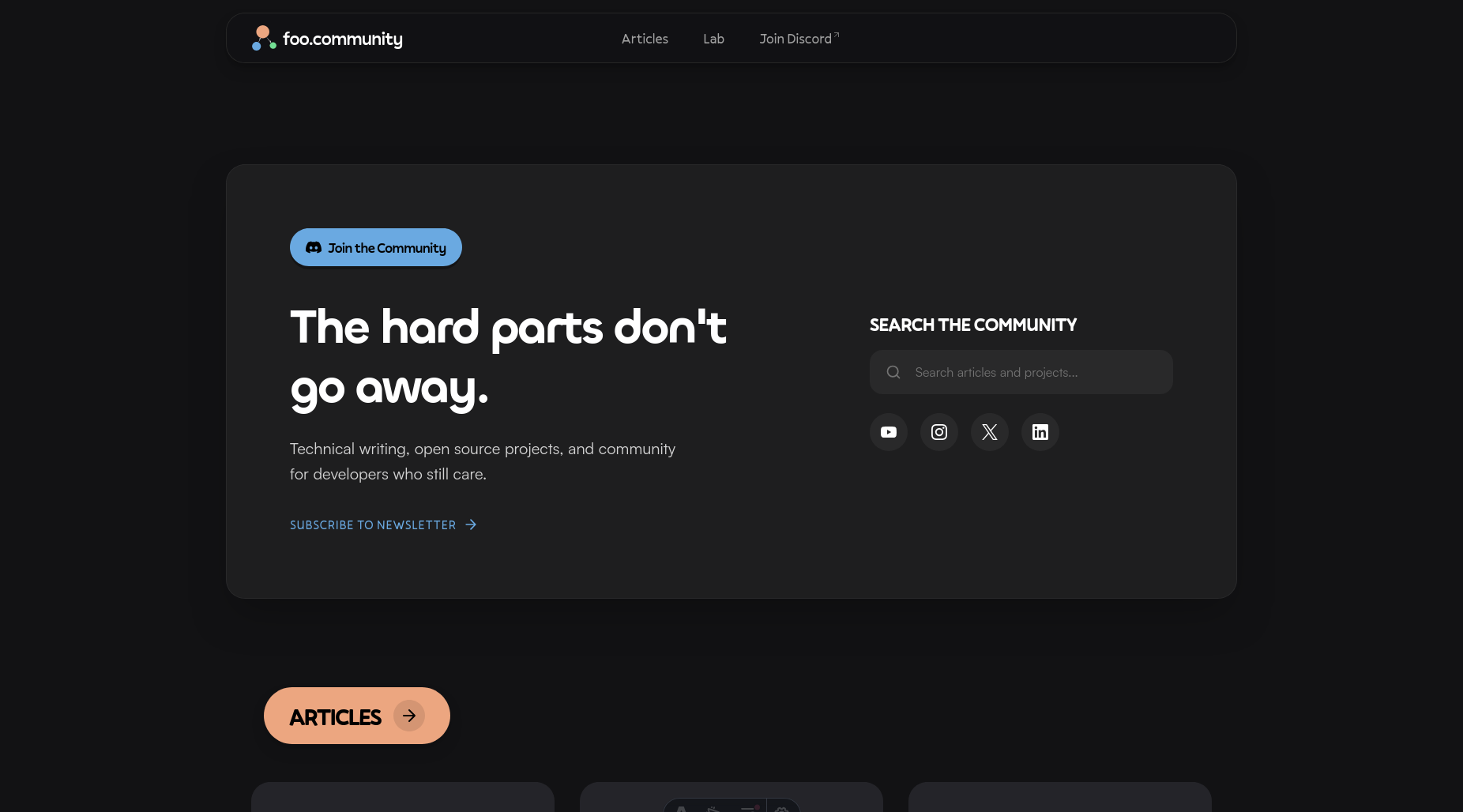 Technical writing, open source projects, and community for developers ...